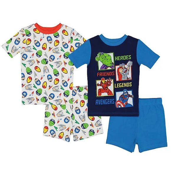 Marvel | Pajamas | Nwt Captain America Hulk Thor Ironman Summer Marvel ...